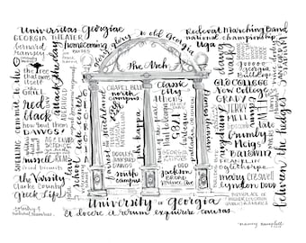 UGA: Georgia Bulldogs Sanford Stadium Redout Photo Picture - Etsy