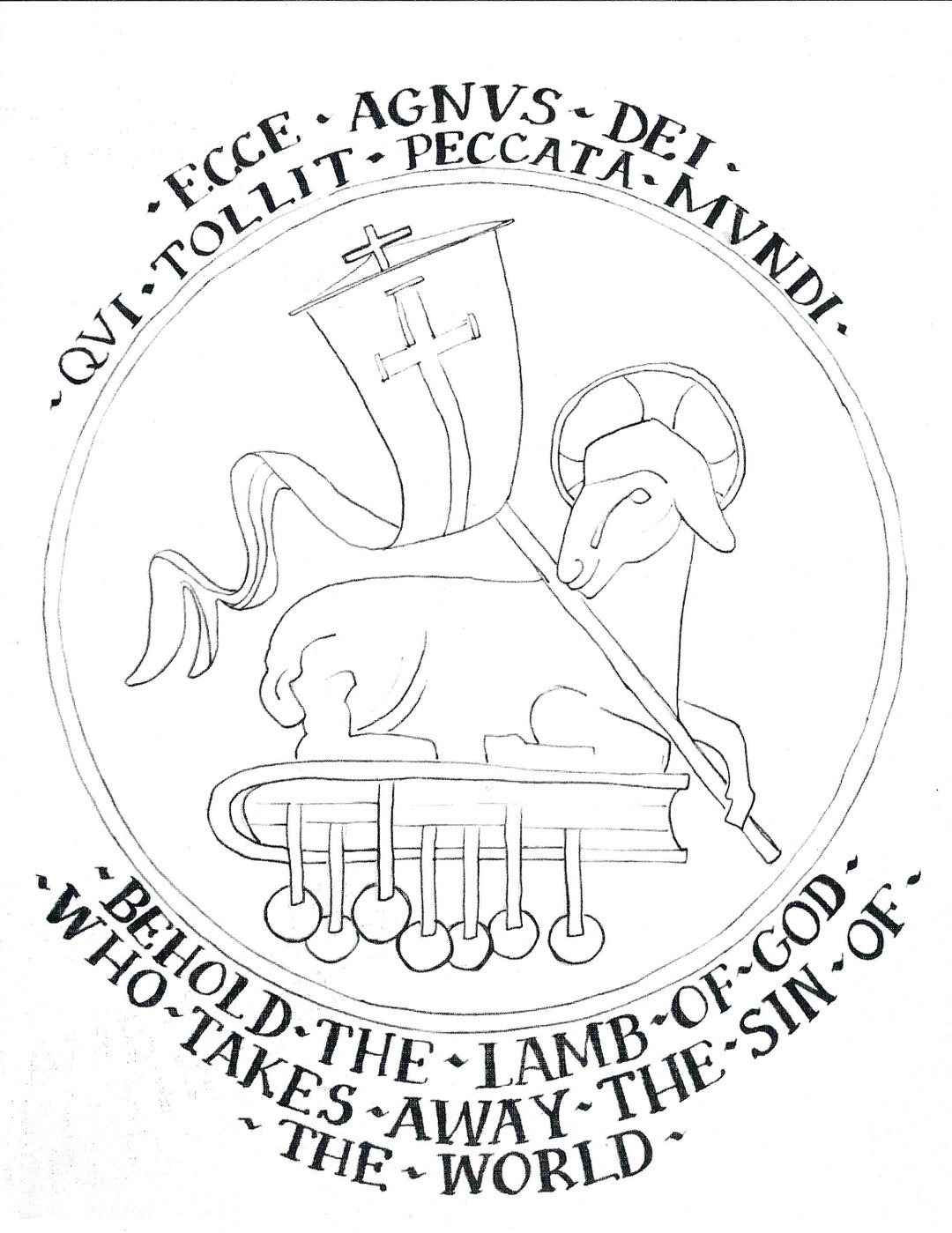 Agnus Dei Lamb of God Digital Download Coloring Page - Etsy