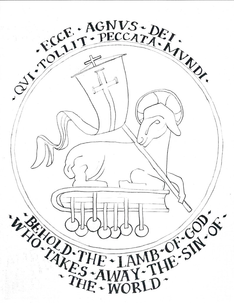 Agnus Dei Lamb of God Digital Download Coloring Page - Etsy