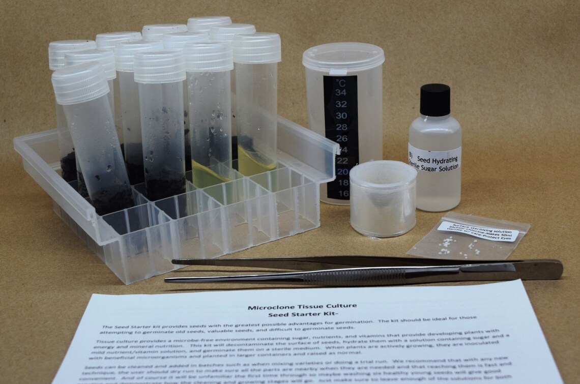 Microclone Plant Tissue Culture Seed Starting Kit-germinate Valuable ...