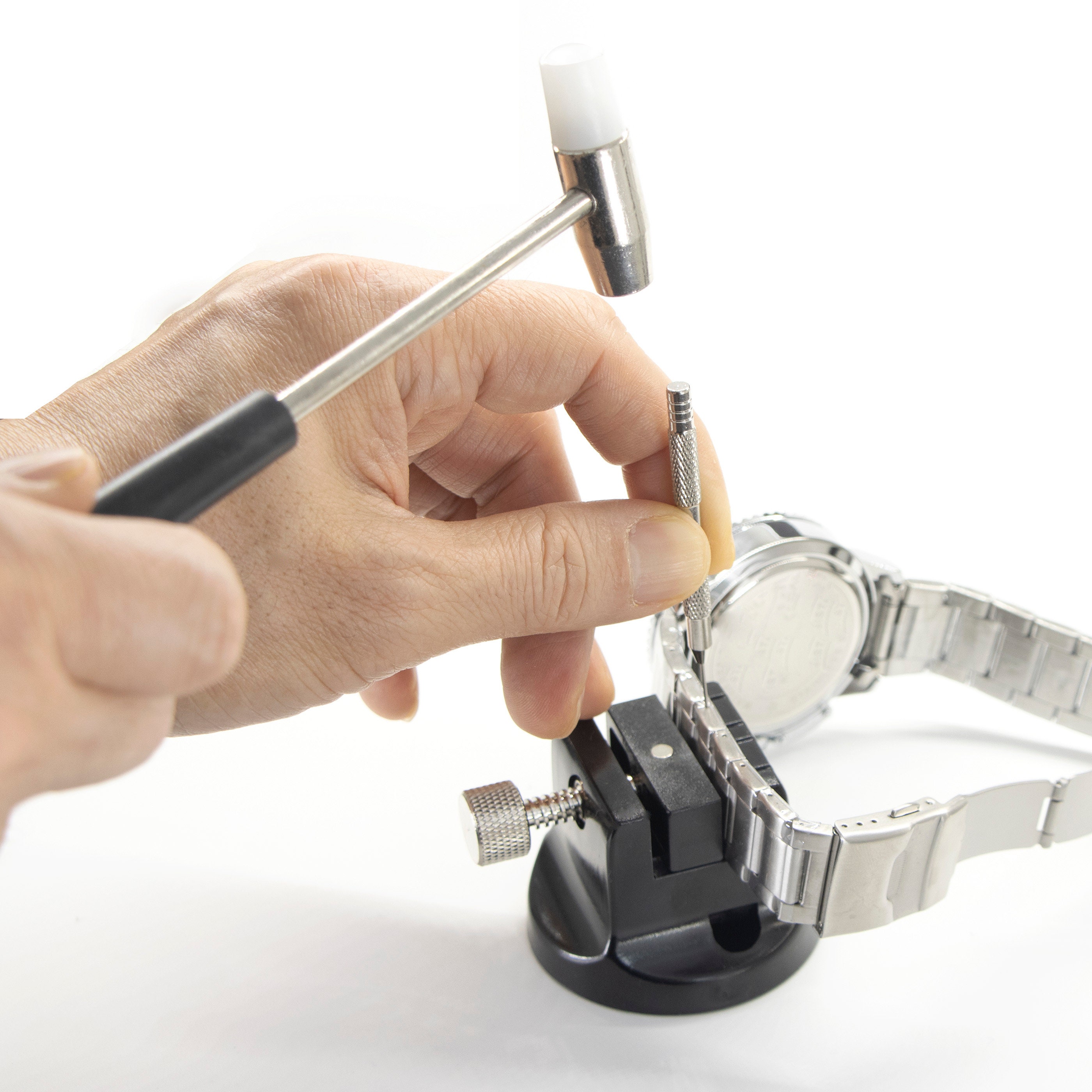 Timelab Miniature Vice Vise Watch Strap Holder Pin Punch Link Pin ...