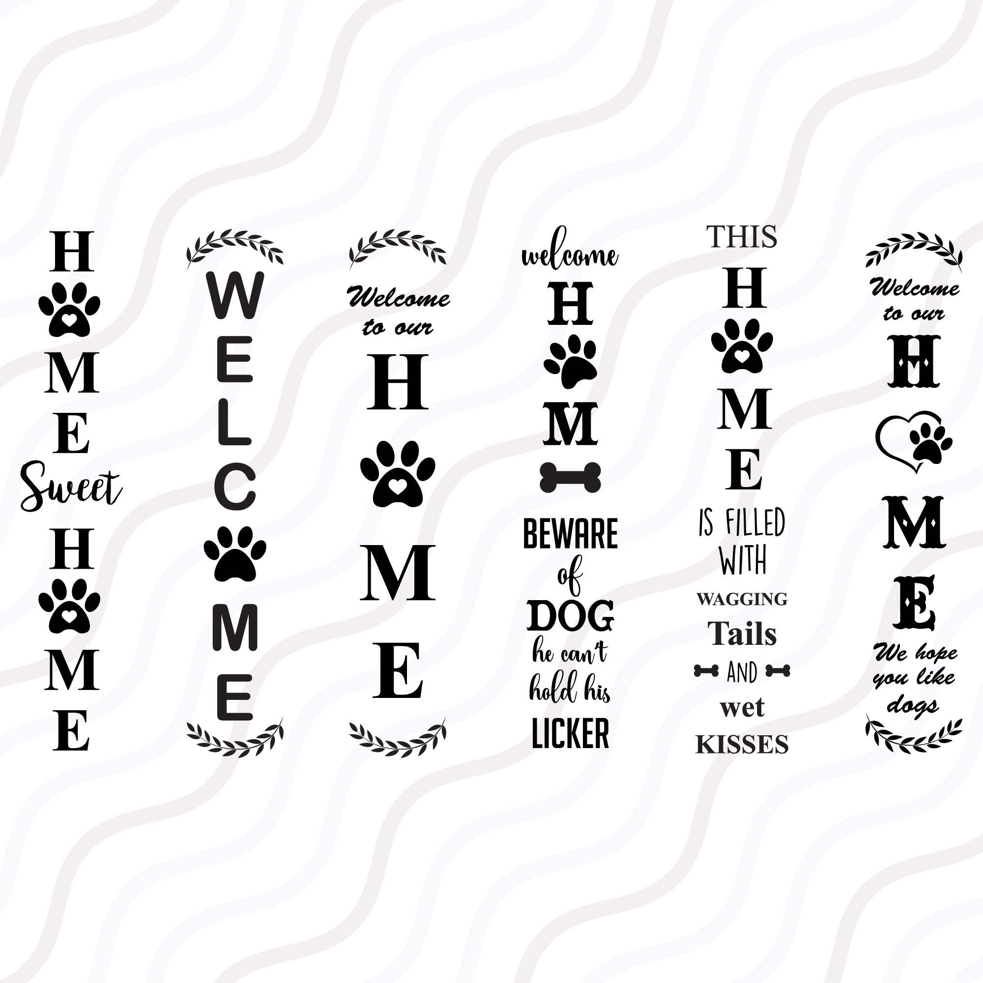 Dog Porch Sign SVG, Welcome SVG, Dog SVG Cut Table Design,svg,dxf,png ...