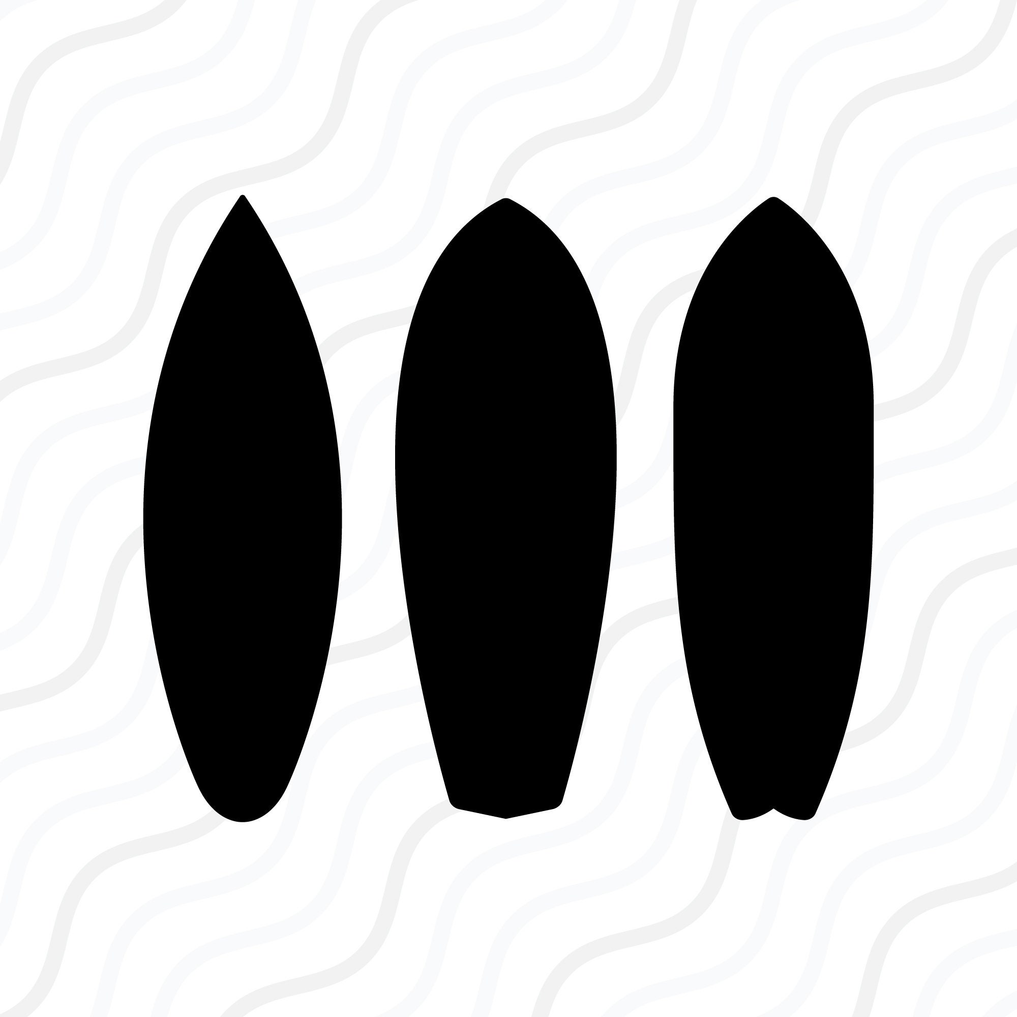 Surfboard Silhouette Vector