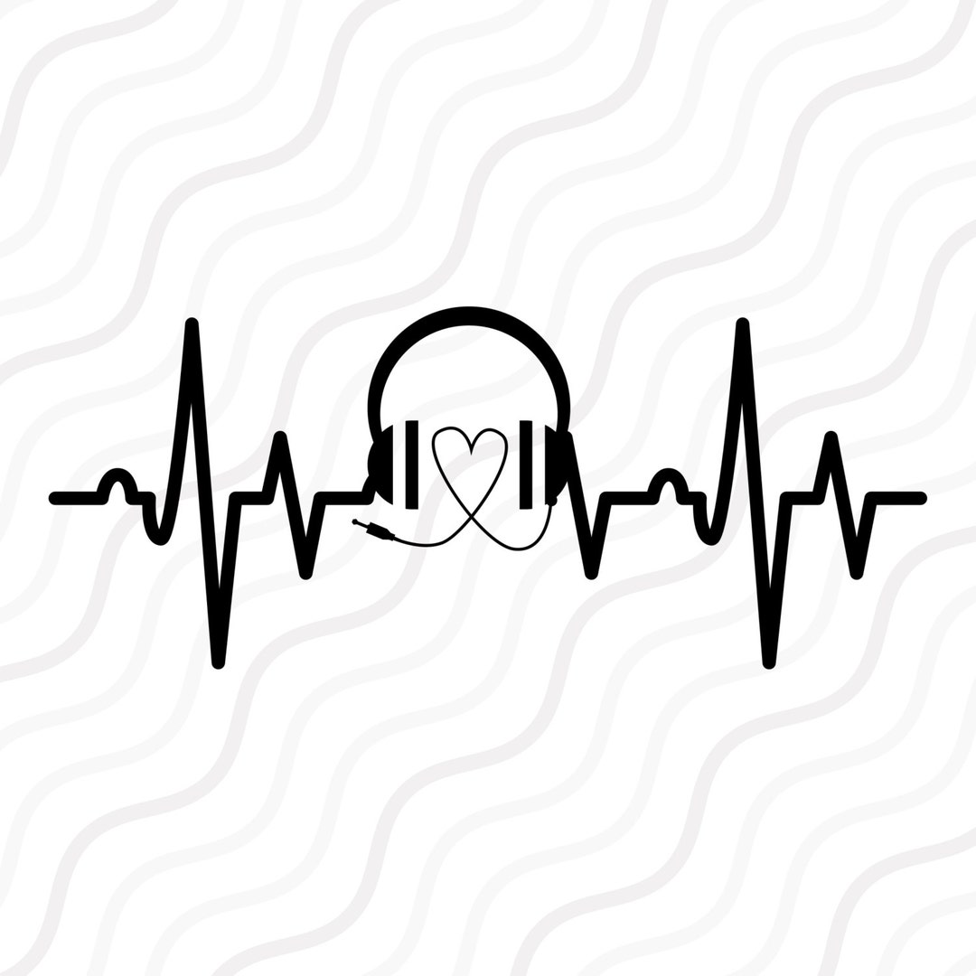 Music Heartbeat SVG, Music SVG, Heartbeat SVG Cut Table Design,svg,dxf ...