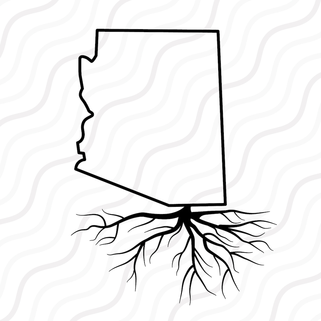 Arizona Roots SVG, Arizona Outline SVG, State SVG Cut Table Design,svg ...