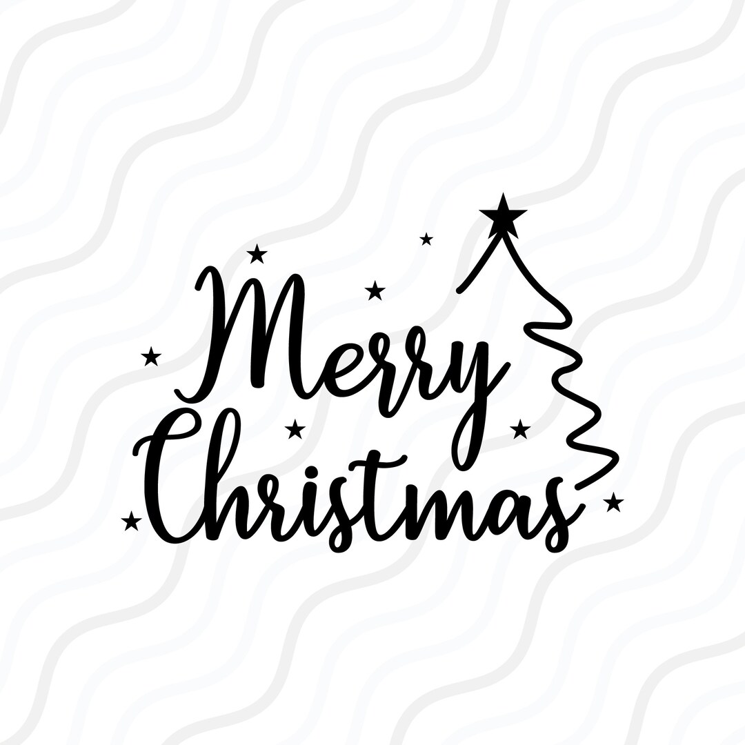 Merry Christmas SVG, Christmas Tree SVG, Christmas SVG Cut Table Design ...