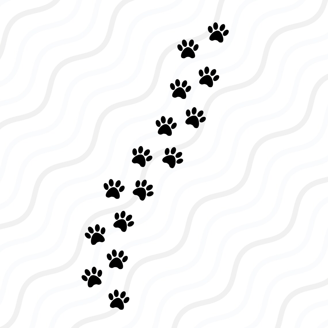 Dog Paw Print Track SVG Paw Print Svg Dog Paws SVG Cut Table - Etsy