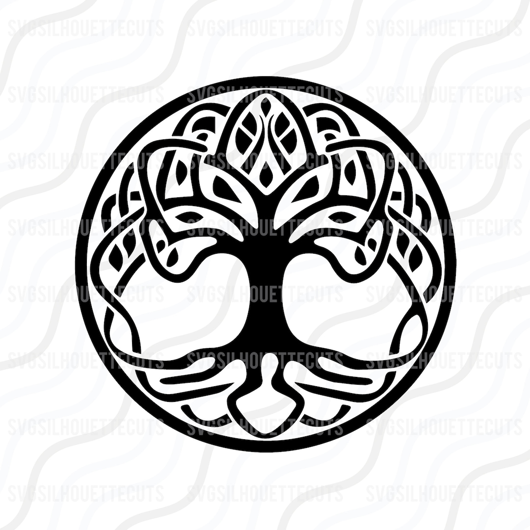 Celtic Tree SVG, Tree of Life SVG, Family Tree SVG Cut Table Design,svg ...