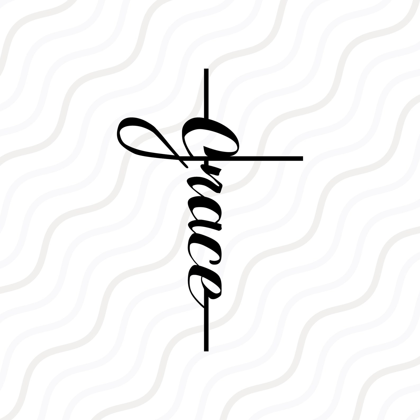 Grace Cross SVG: Religious Cut File for Cricut & Silhouette (digital ...