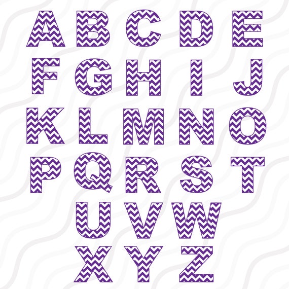 Rebecca Chevron Letters