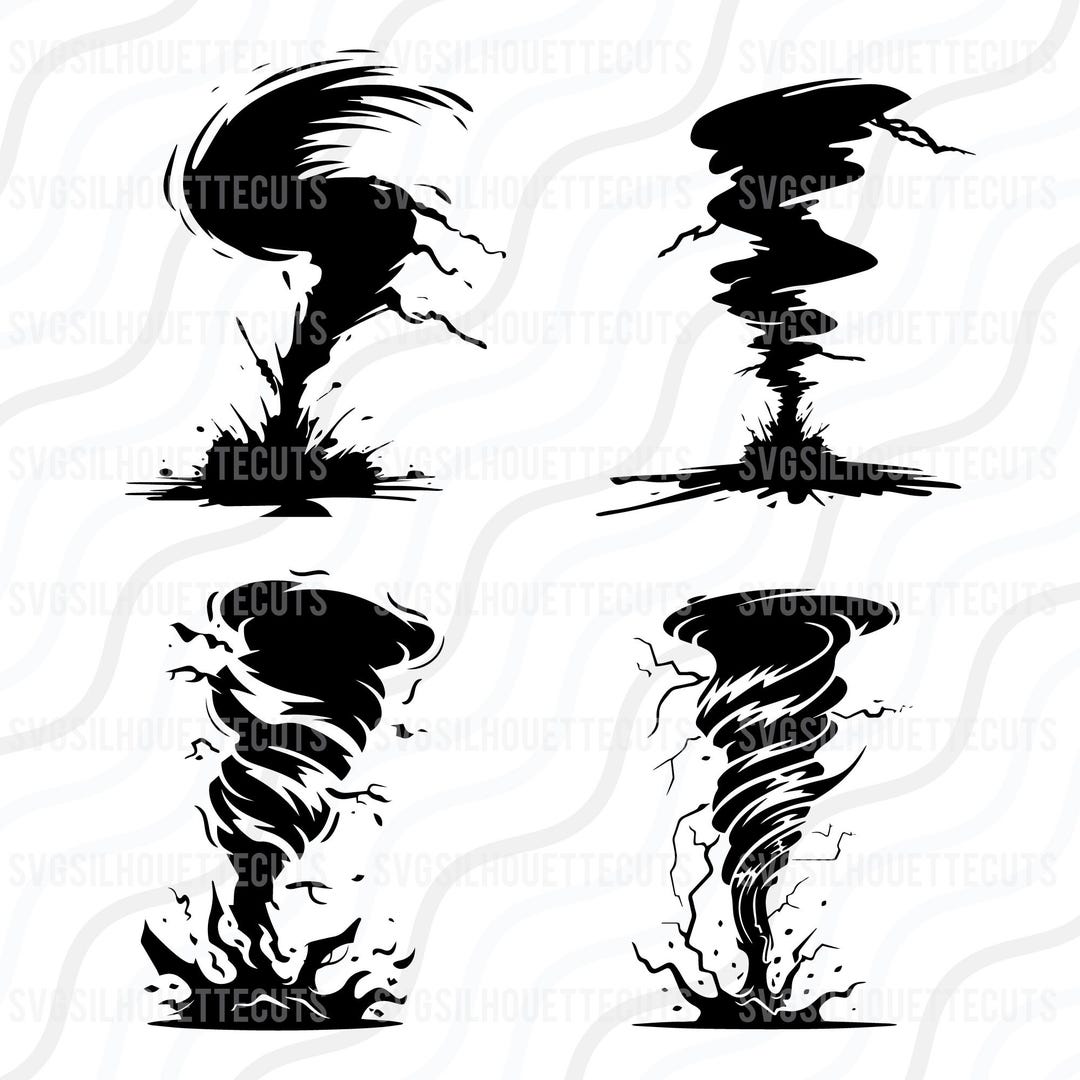 Twister Tornado Bundle SVG, Storm SVG, Hurricane SVG Cut Table Design ...