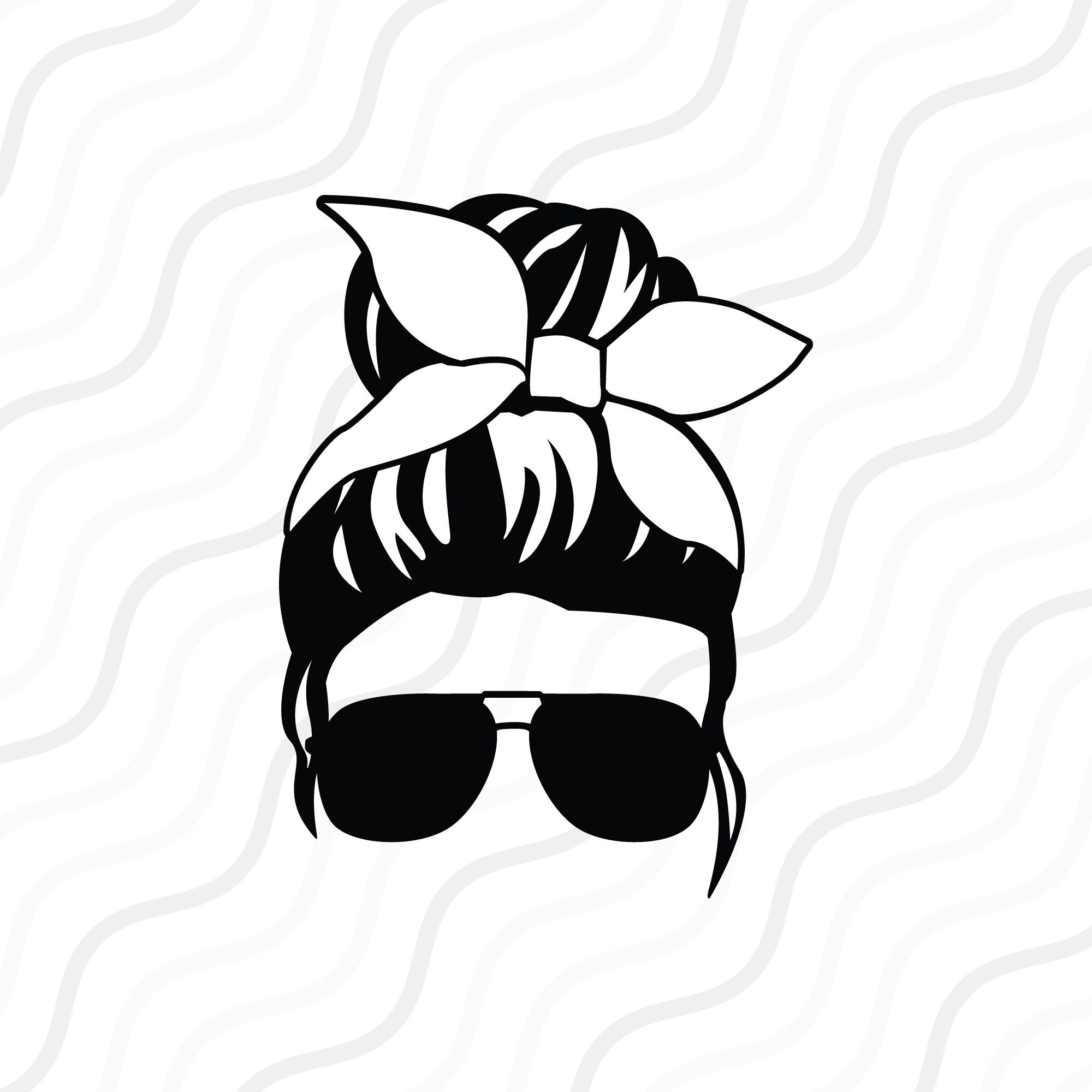 Messy Bun SVG Messy Hair Svg Messy Bun With Glasses SVG Cut - Etsy Israel Messy Bun SVG Messy Hair Svg Messy Bun With Glasses SVG Cut - Etsy Israel
