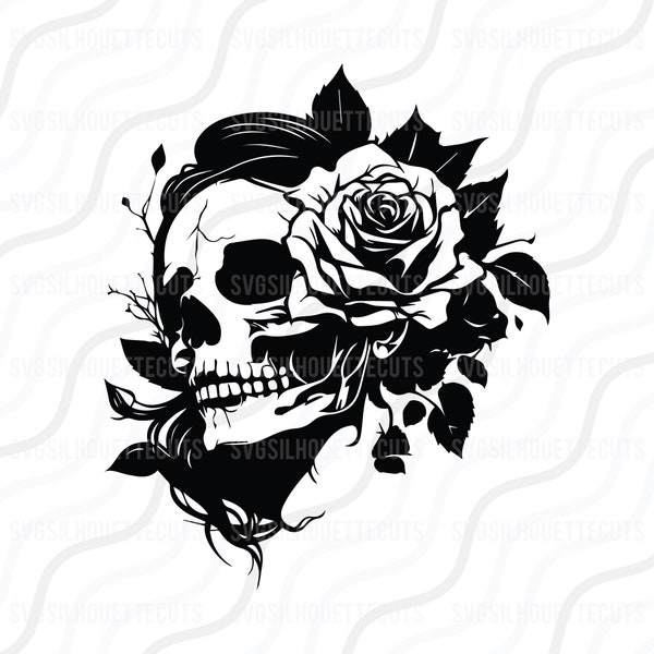 Skull Svg - Etsy