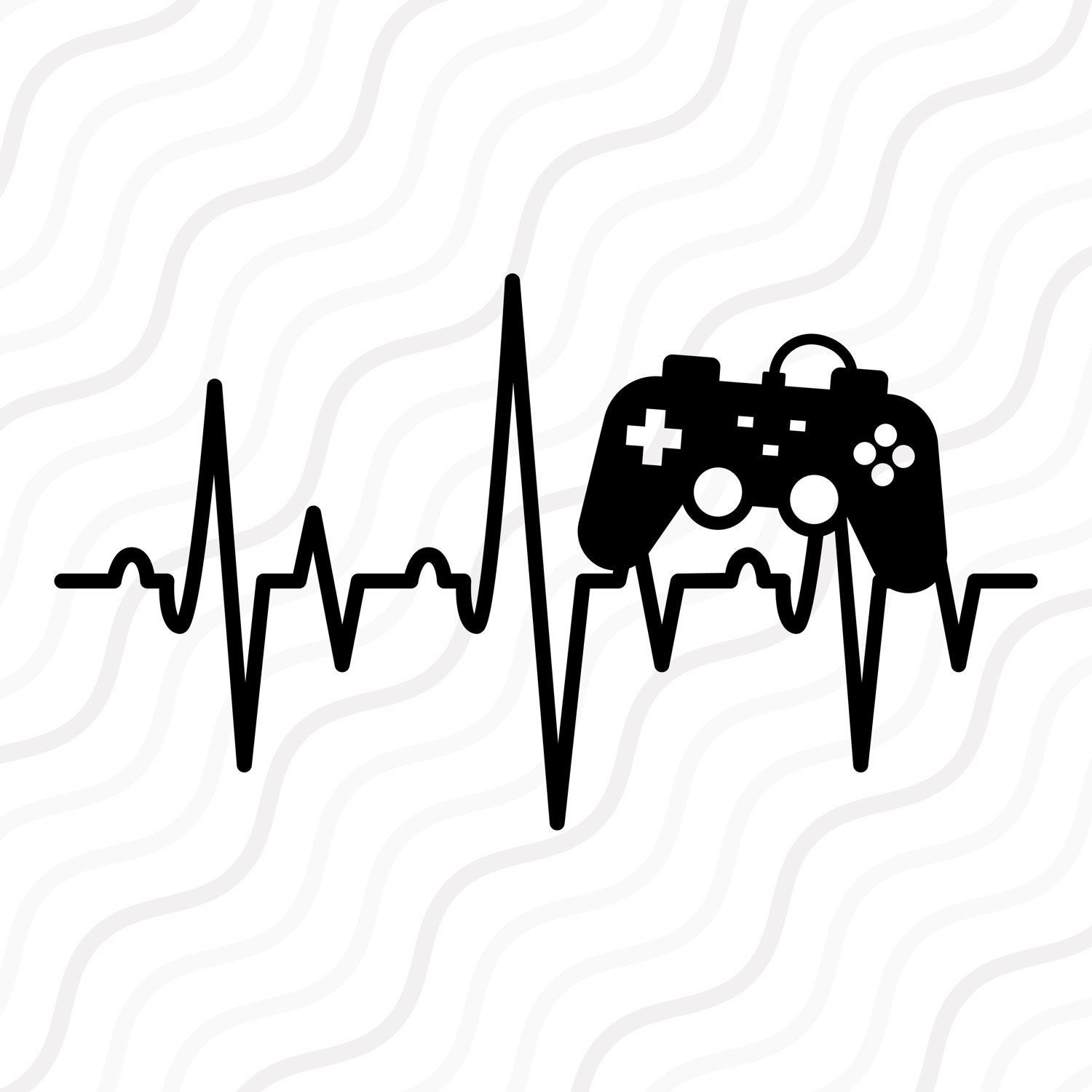 Game Control Heartbeat SVG Video Game SVG Heartbeat SVG Cut - Etsy