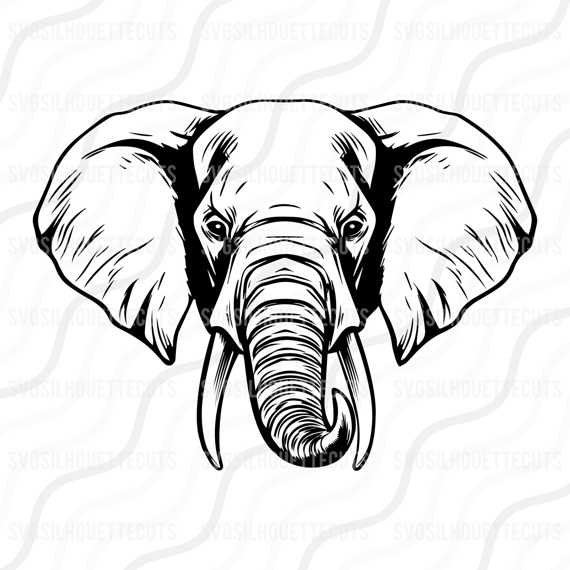 Elephant Head PNG, Elephant SVG, Elephant Head SVG Cut Table Design,svg ...