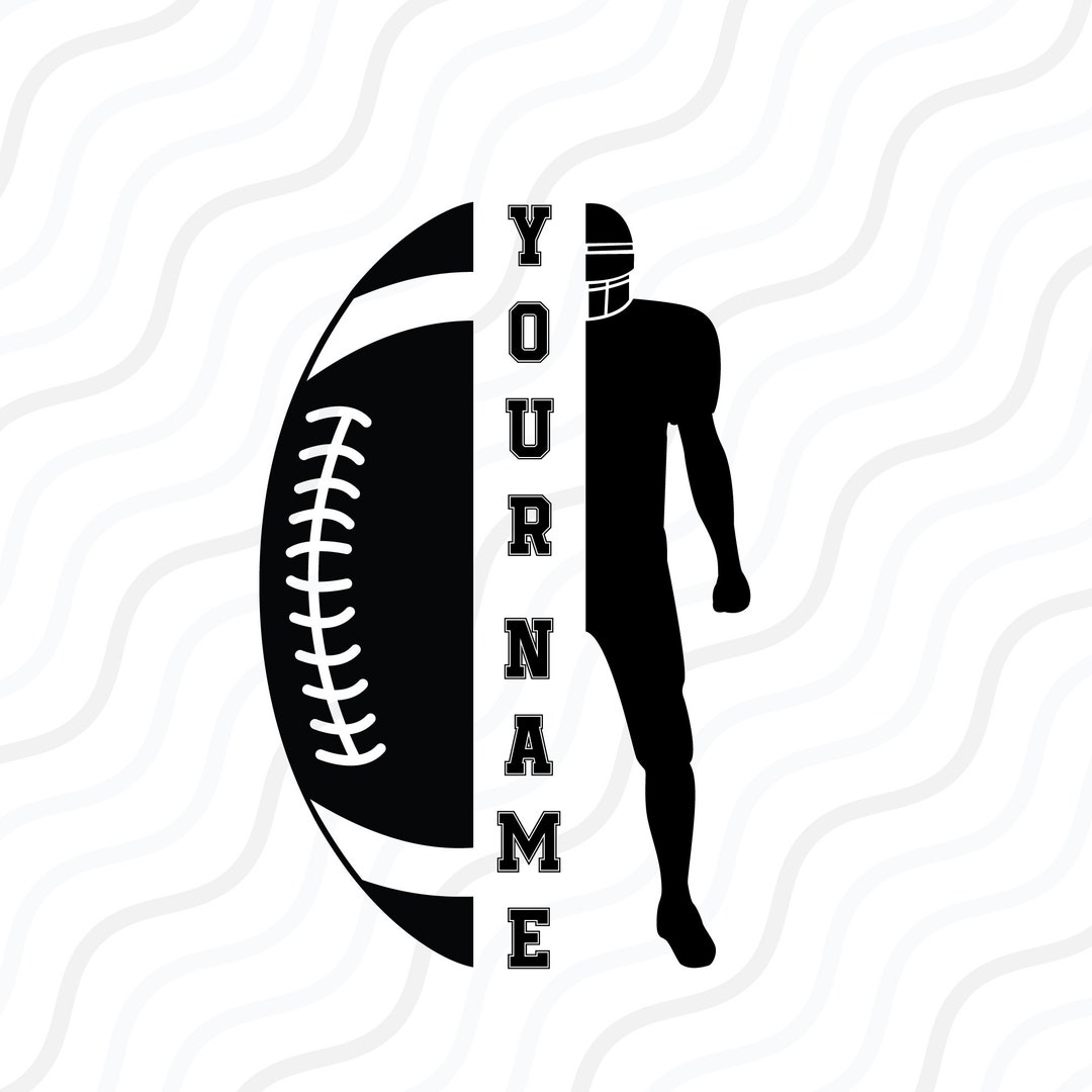 Football Player SVG, Football Name Svg, Football Team SVG Cut Table ...