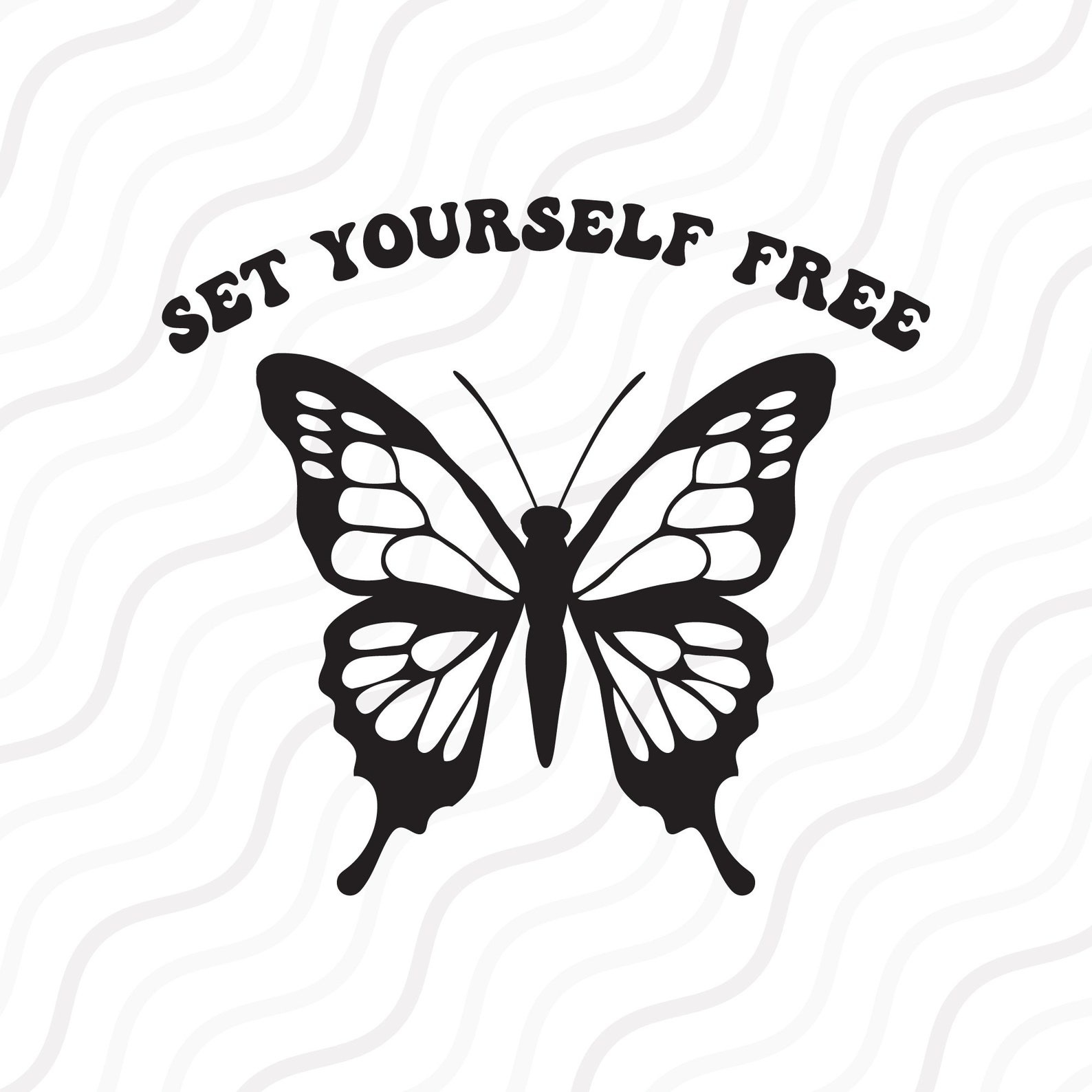 Set Yourself Free SVG Positive Svg Inspirational Quotes SVG - Etsy