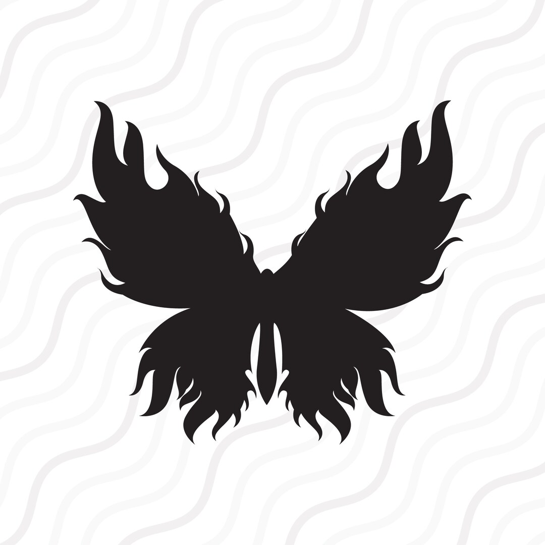 Flame Butterfly SVG, Butterfly SVG, Flame SVG Cut Table Design,svg,dxf ...