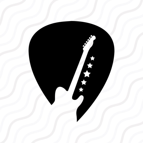 Guitar Pick SVG Guitarist Musical Instrument SVG Cut Table | Etsy