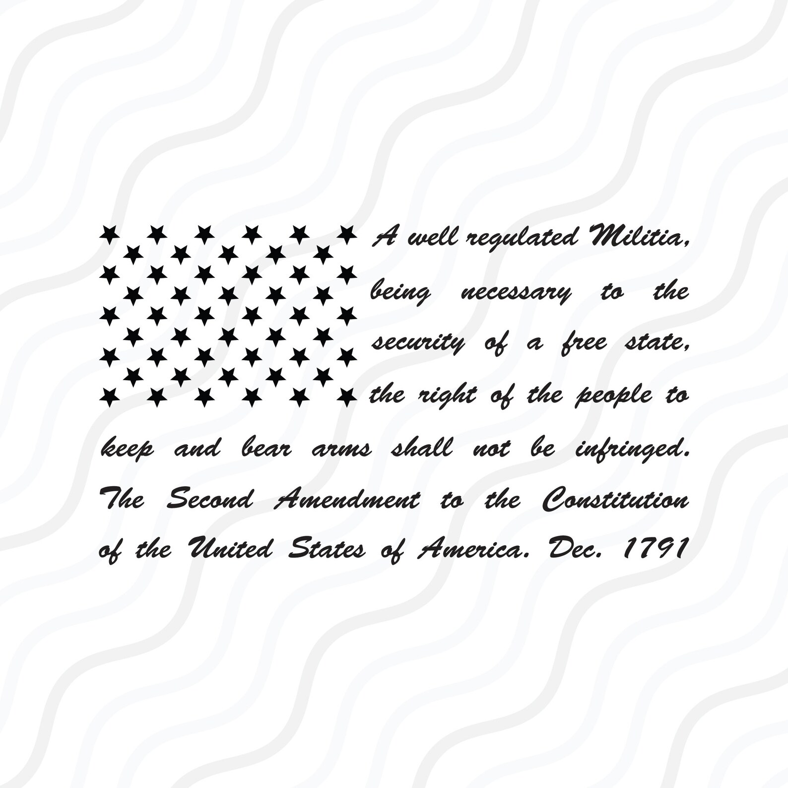 2nd Amendment American Flag SVG America Flag SVG Cut Table - Etsy