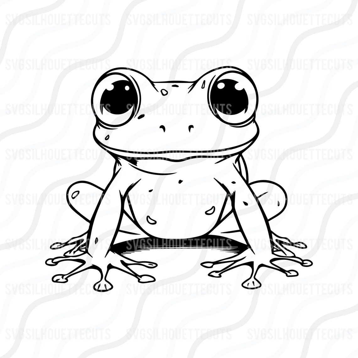 Frog PNG, Cute Frog SVG, Frog SVG Cut Table Design,svg,dxf,png Use With ...