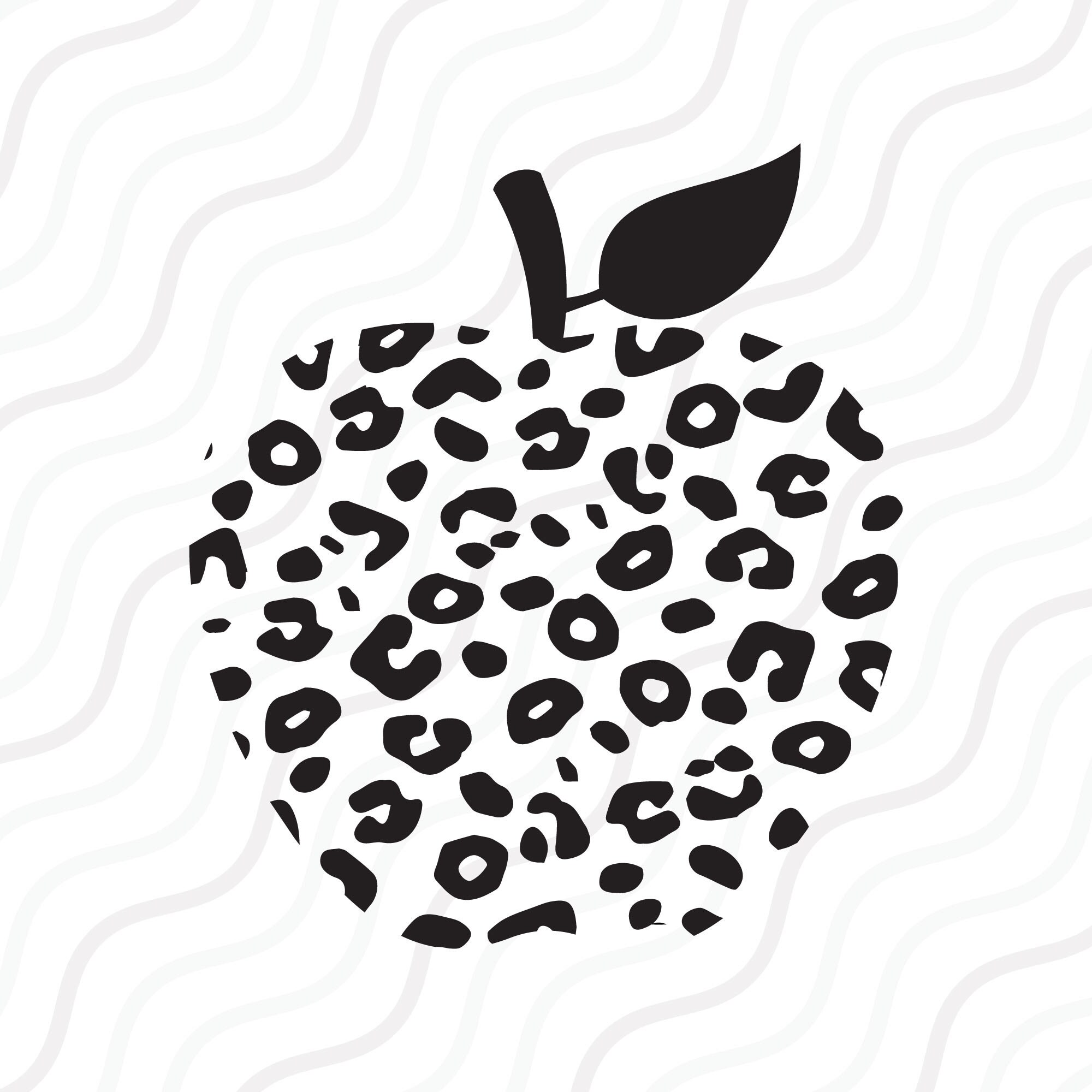 Leopard Apple SVG Teacher Appreciation Day SVG Cut Table - Etsy