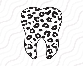 Digital Png File Dental Assistant Tooth Dentist Teeth Leopard - Etsy