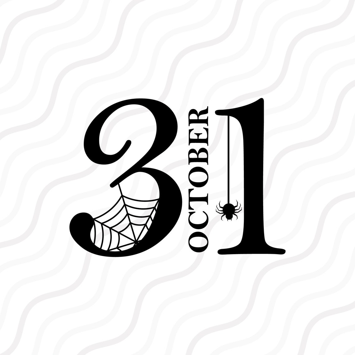 31 OCT SVG Halloween Svg Farmhouse Svg Spider Web SVG Cut | Etsy