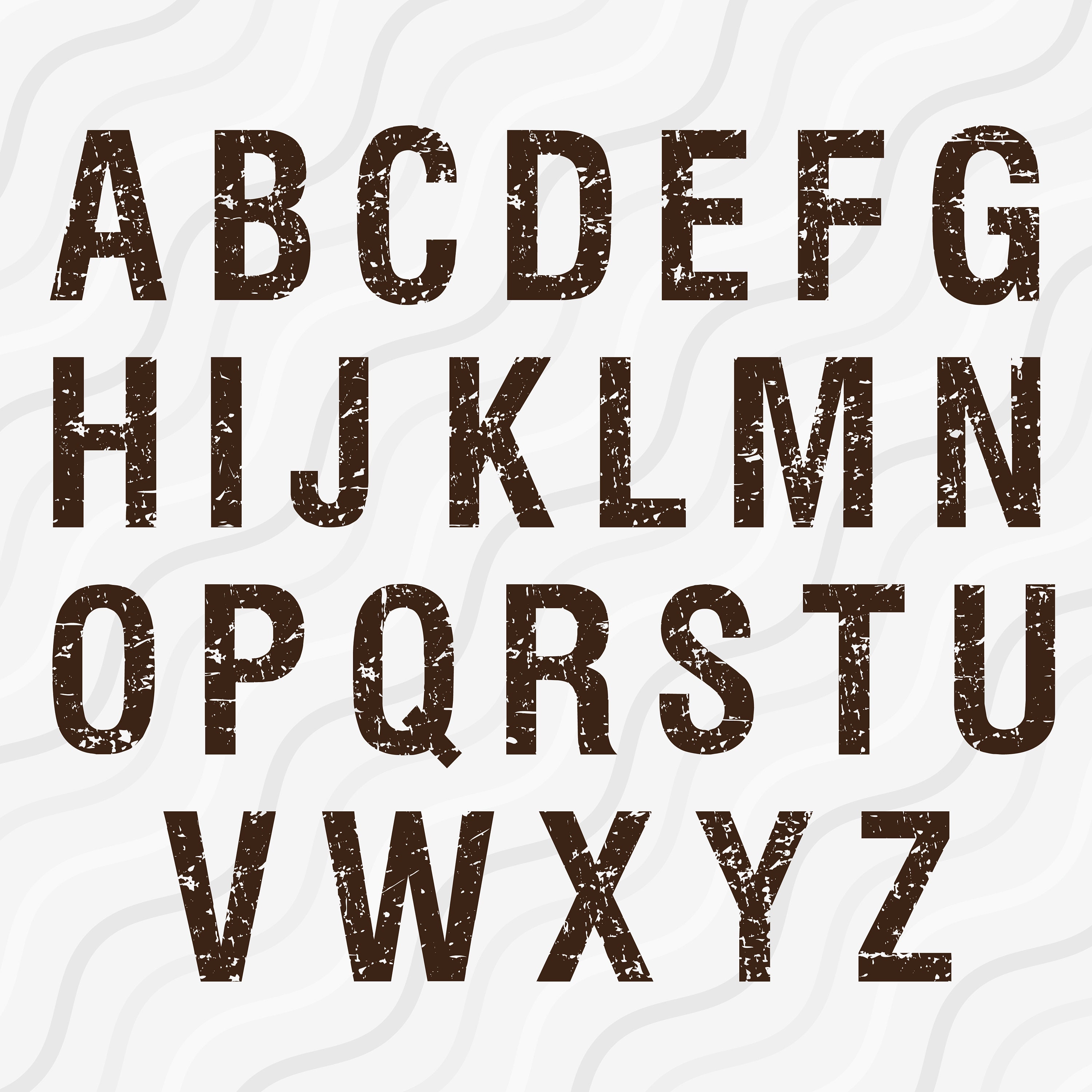Distressed Alphabet SVG Grunge Alphabet Alphabet Svg | Etsy