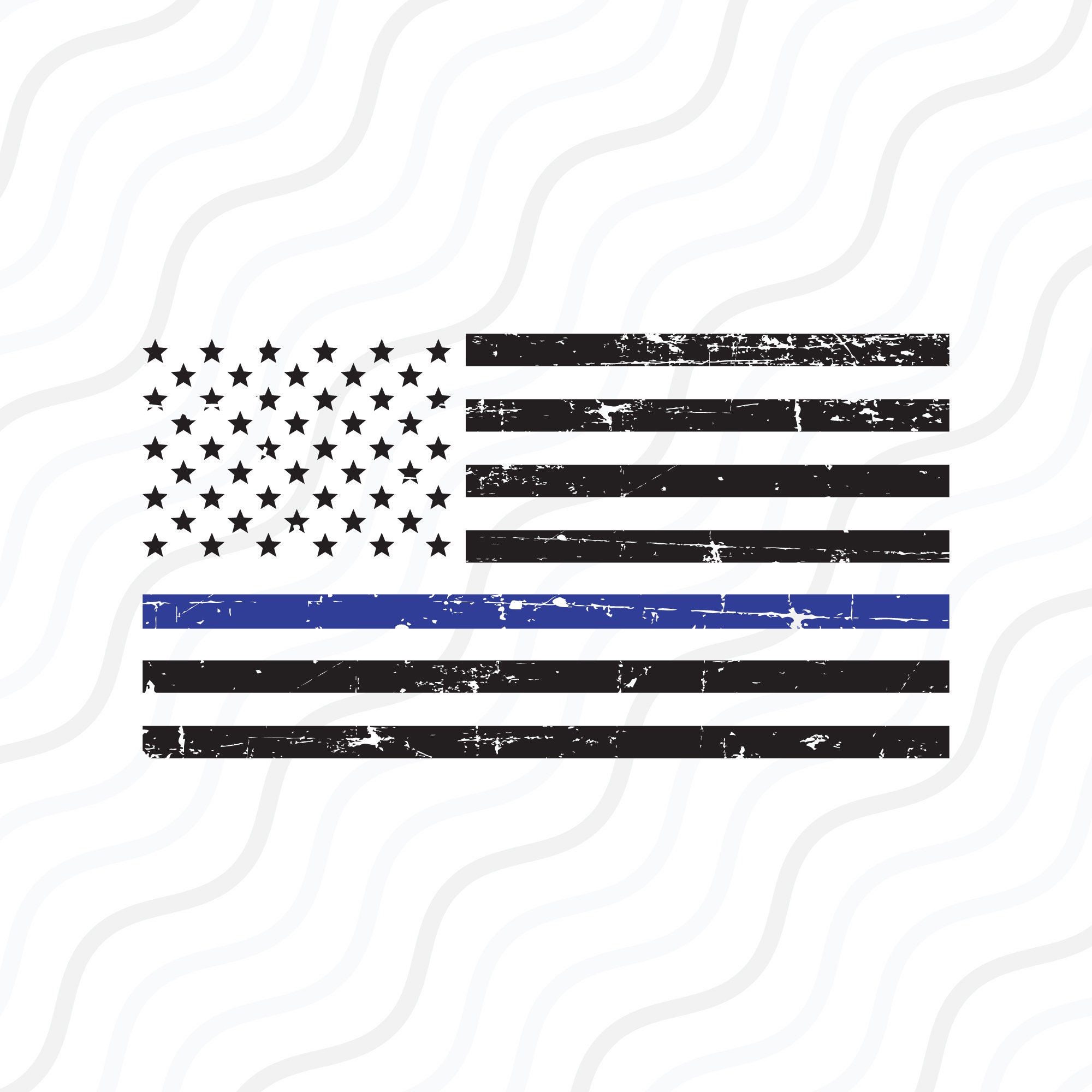 Thin Blue Line Flag
