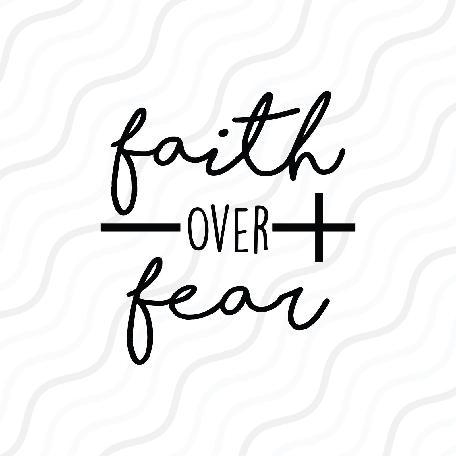 Faith Over Fear SVG Faith svg Bible Verse SVG Cut table | Etsy