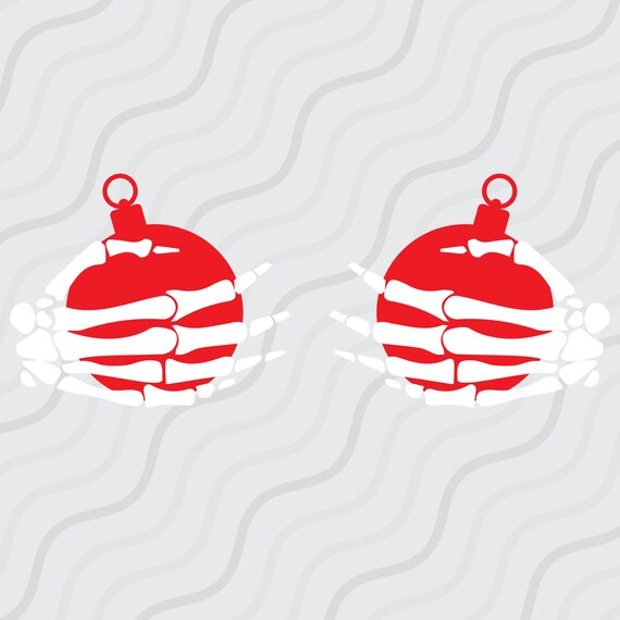 Christmas Skeleton Hands SVG Funny Christmas SVG Cut Table | Etsy