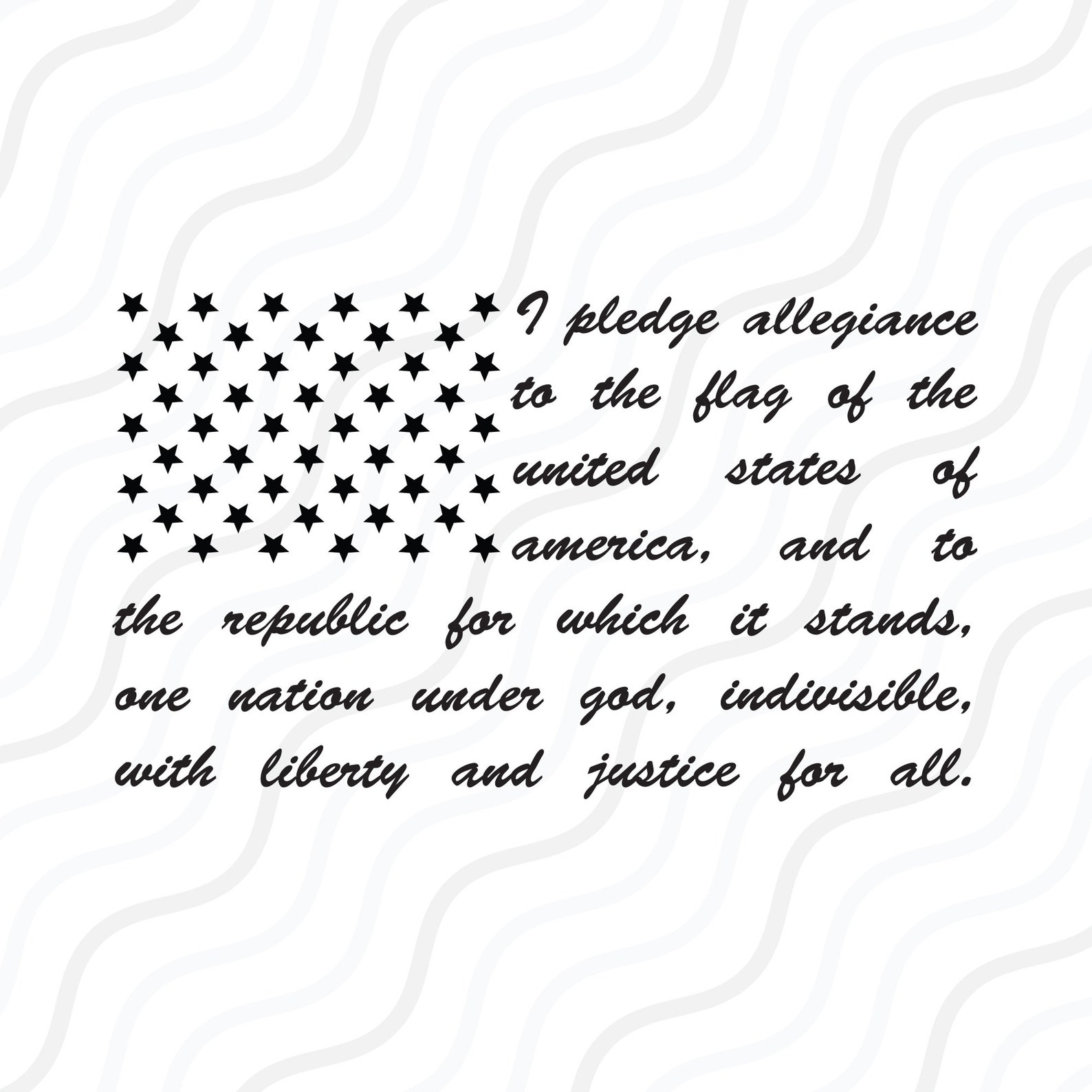 Pledge Flag SVG 2nd Amendment Svg Independence Day SVG Cut - Etsy