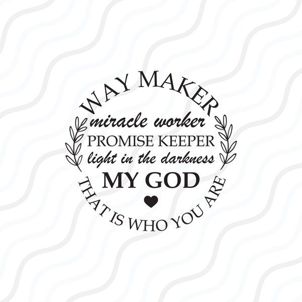 Way Maker Svg - Etsy