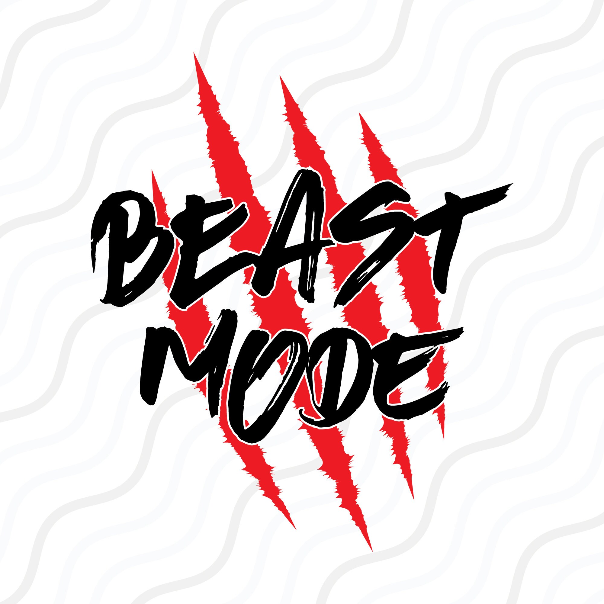 Beast Mode SVG Beast Mode on SVG Claw Scratches SVG Cut - Etsy Australia