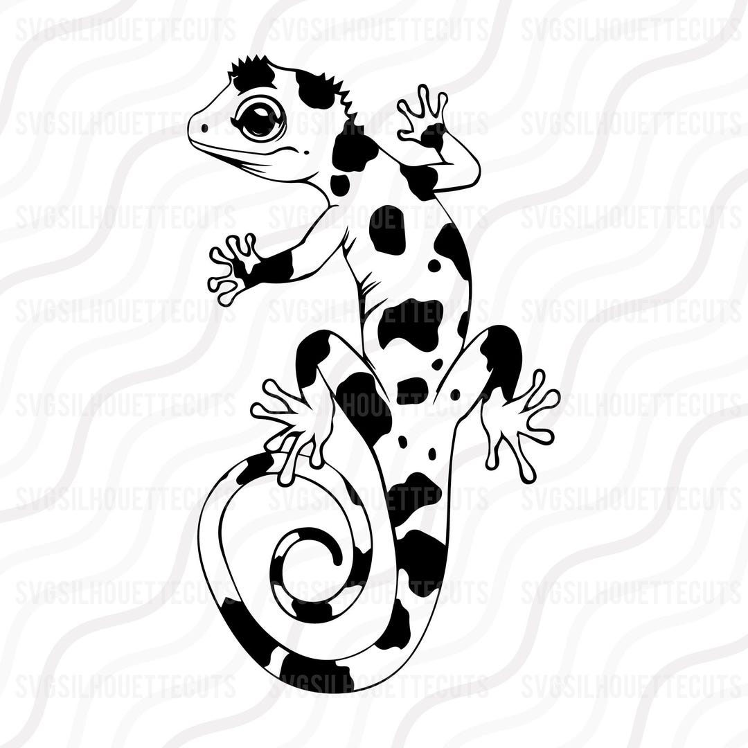 Crested Gecko SVG, Leopard Gecko Svg, Animal SVG Cut Table Design,svg ...
