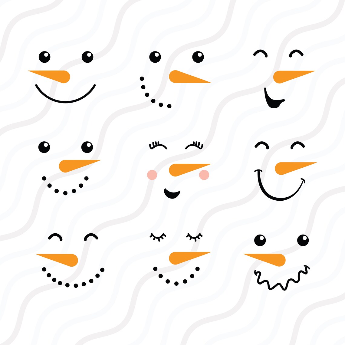 Snowman Face SVG, Christmas SVG, Snowman SVG Cut Table Design,svg,dxf ...