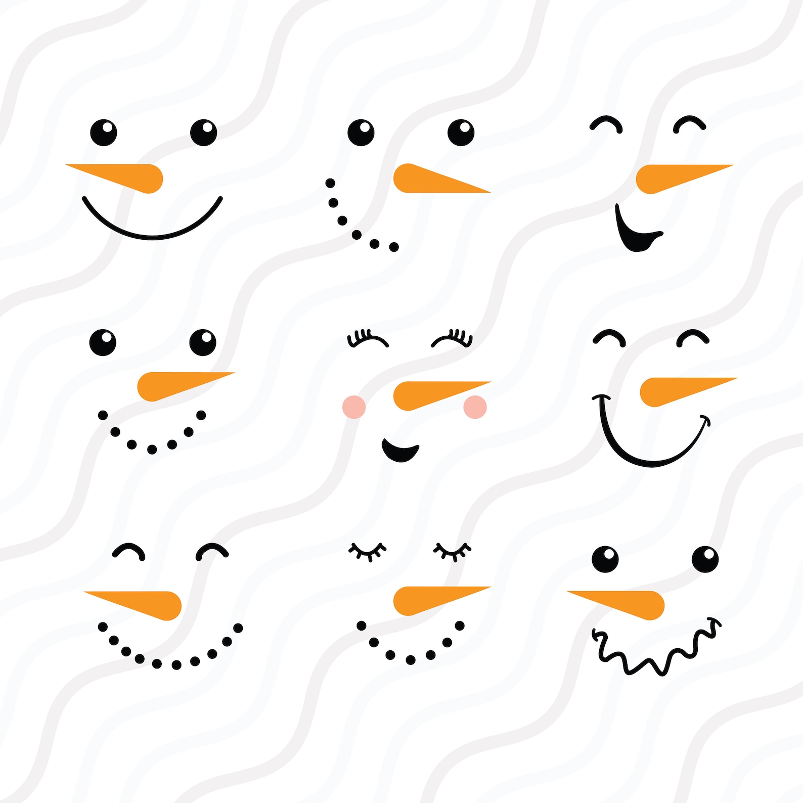 Snowman Face SVG Christmas SVG Snowman SVG Cut Table - Etsy