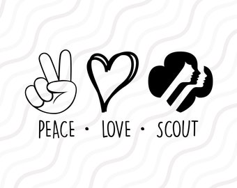 Peace Love Scouts Png - Etsy