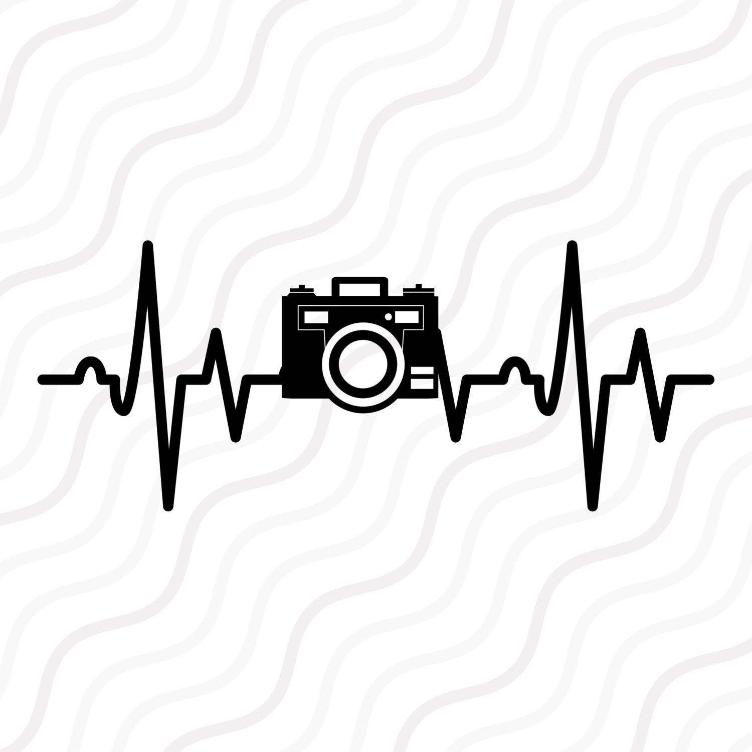 Camera Heartbeat SVG Heartbeat SVG Camera SVG Cut Table - Etsy Singapore