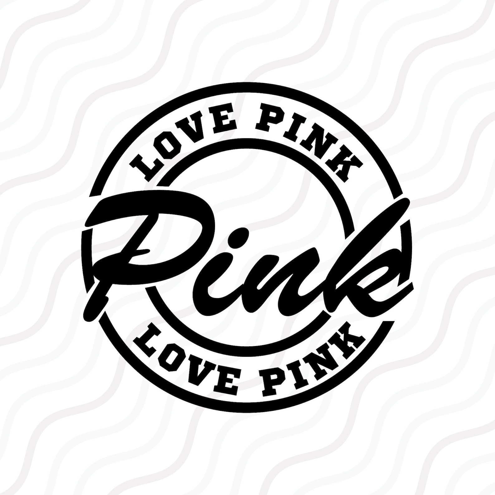 Love Pink Svg Love Pink Png Love Pink Clipart Love Svg Cut Etsy