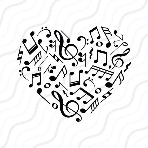 Music Note Heart Transparent Clipart