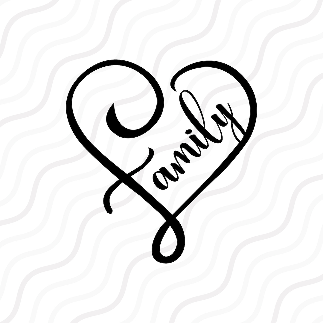 Family Heart SVG, Family Svg, Love Svg, Faith SVG Cut Table Design,svg ...