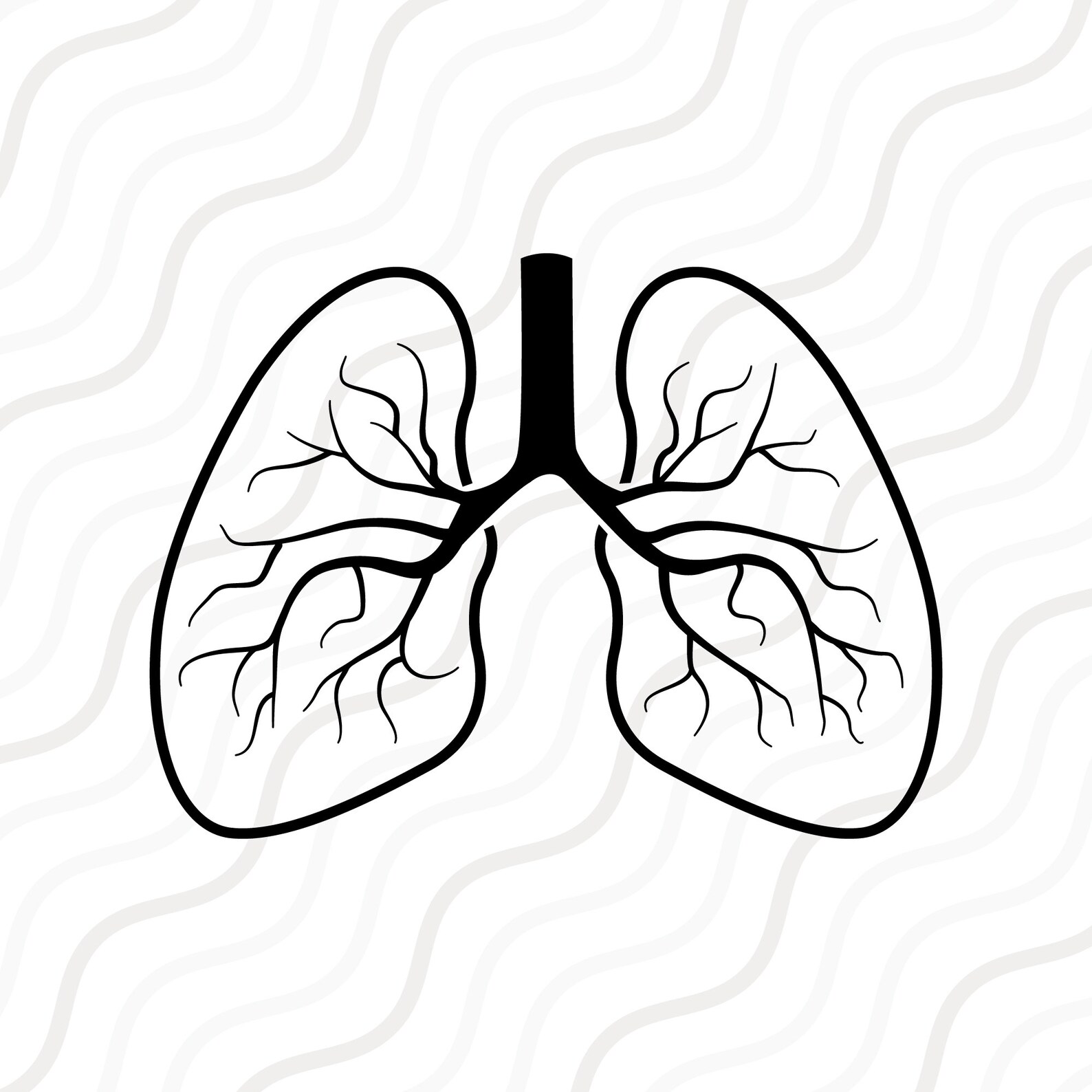 Lungs SVG Human Lungs SVG Respiratory Therapist SVG Cut - Etsy