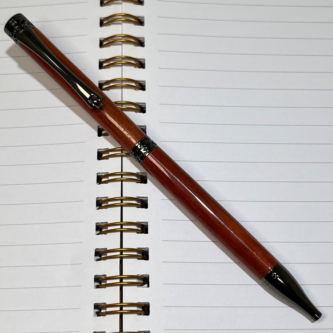 The Glen Echo Pen - Redheart Wood on Gun Metal - Handcrafted in the USA ...