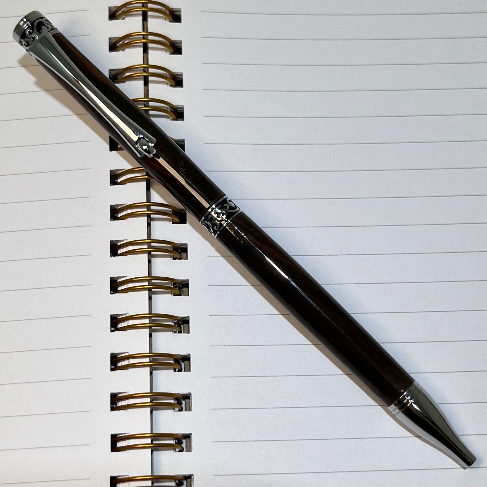 The Glen Echo Pen - Cocobolo Wood on Polished Chrome - Handcrafted in ...