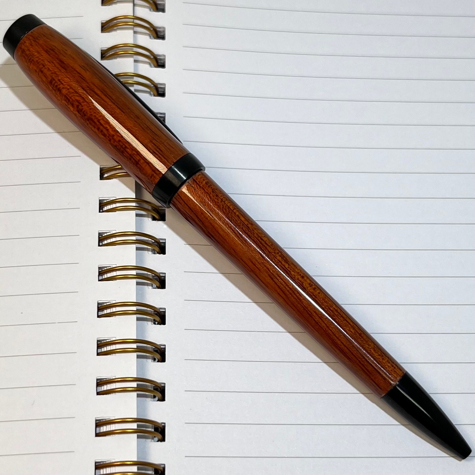 The Chesapeake Bay Pen - Bloodwood on Black Enamel - Handcrafted in the ...