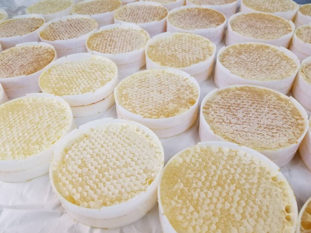 Pure Raw Comb Honey Wildflower, Ross Round Comb Honey - Etsy