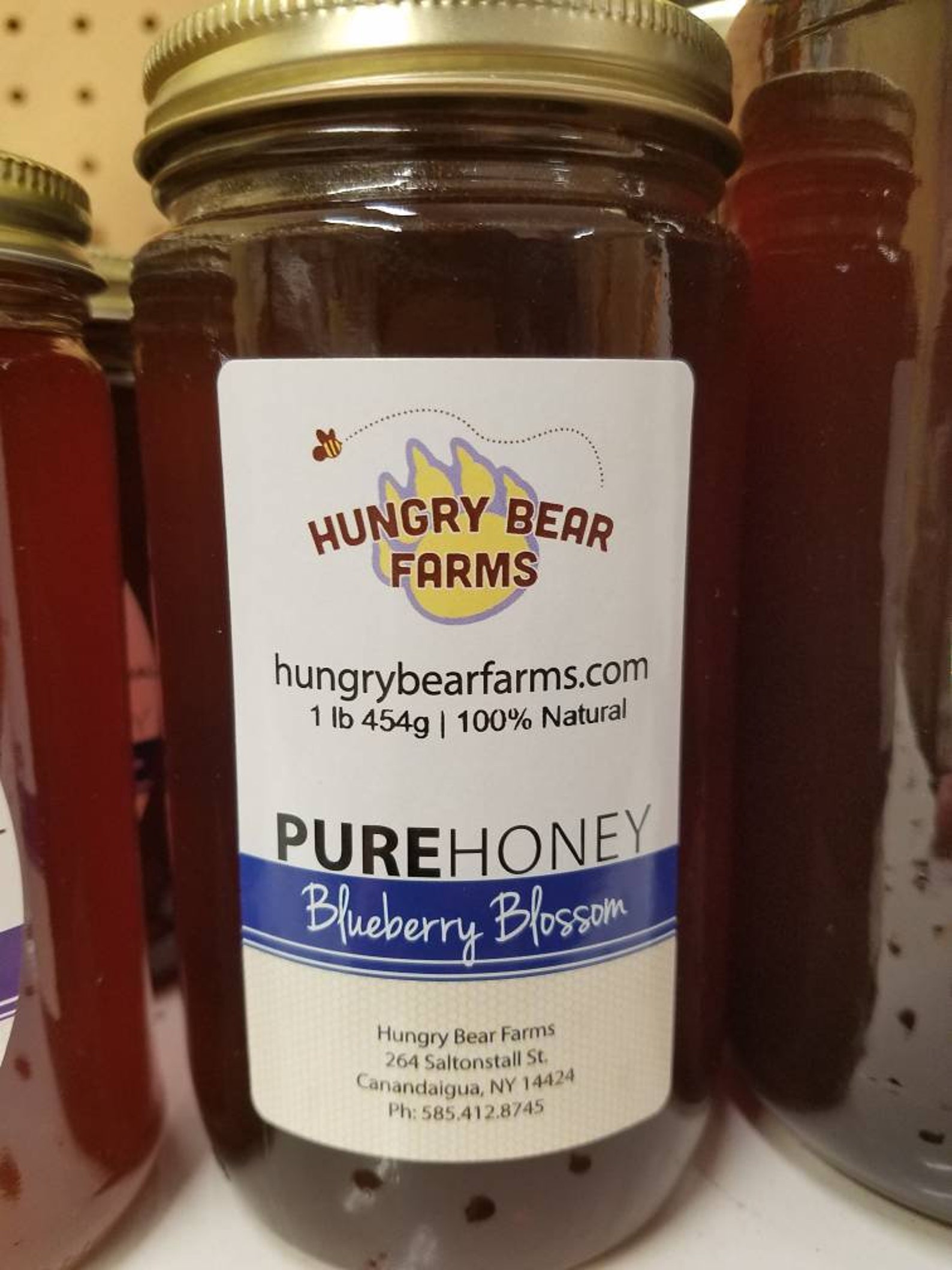 Pure Raw Honey, Local Honey, Lightly Strained, Great for Allergies ...