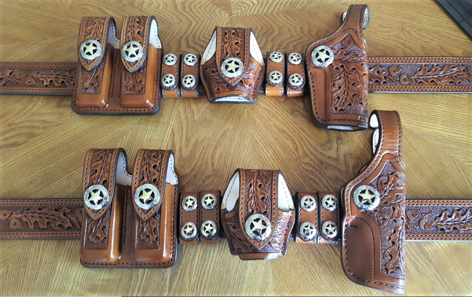Hand Tooled Custom Duty Rig Trophy/trouser Belt - Etsy
